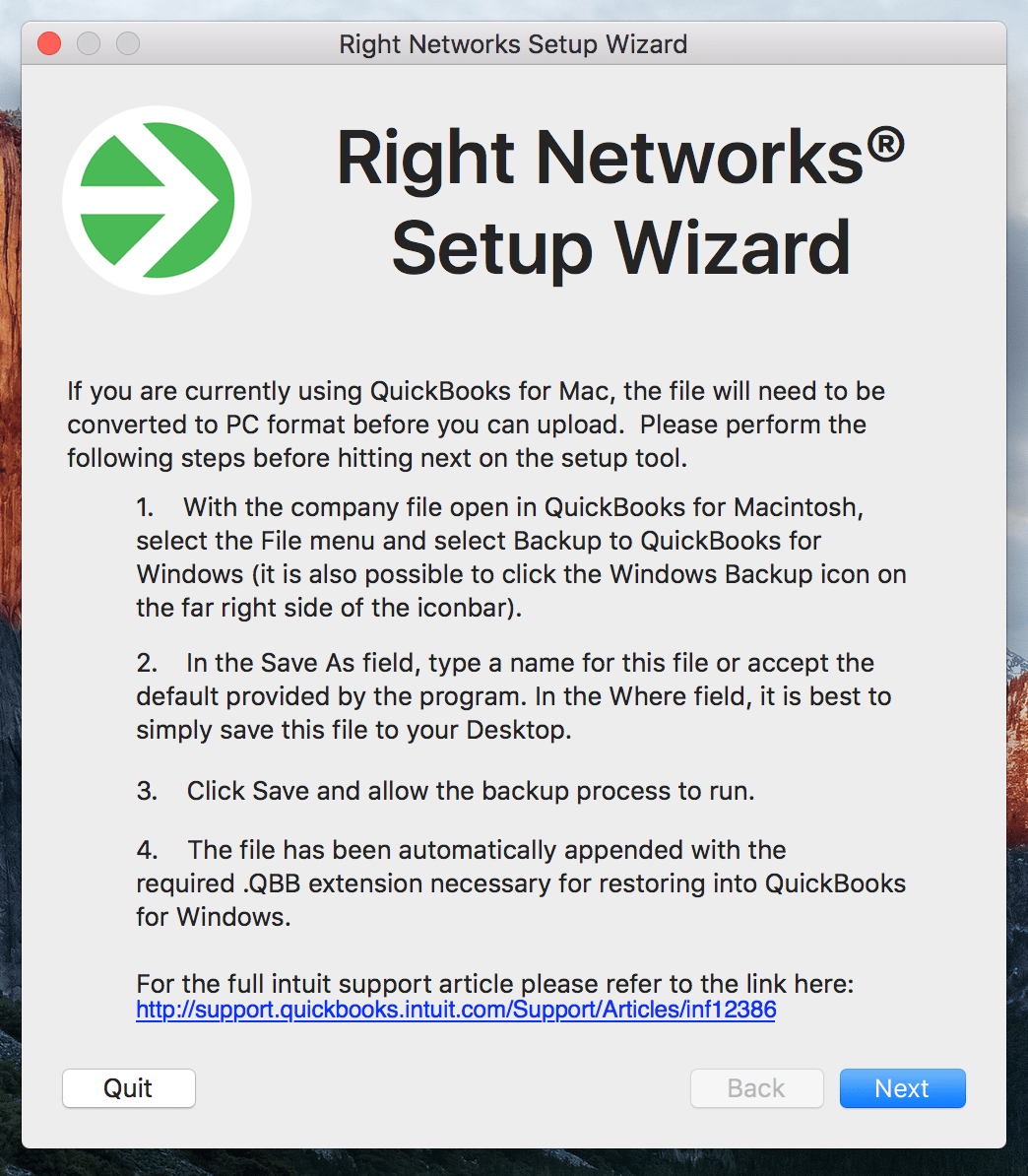 Connect from a Mac Computer - Right Networks